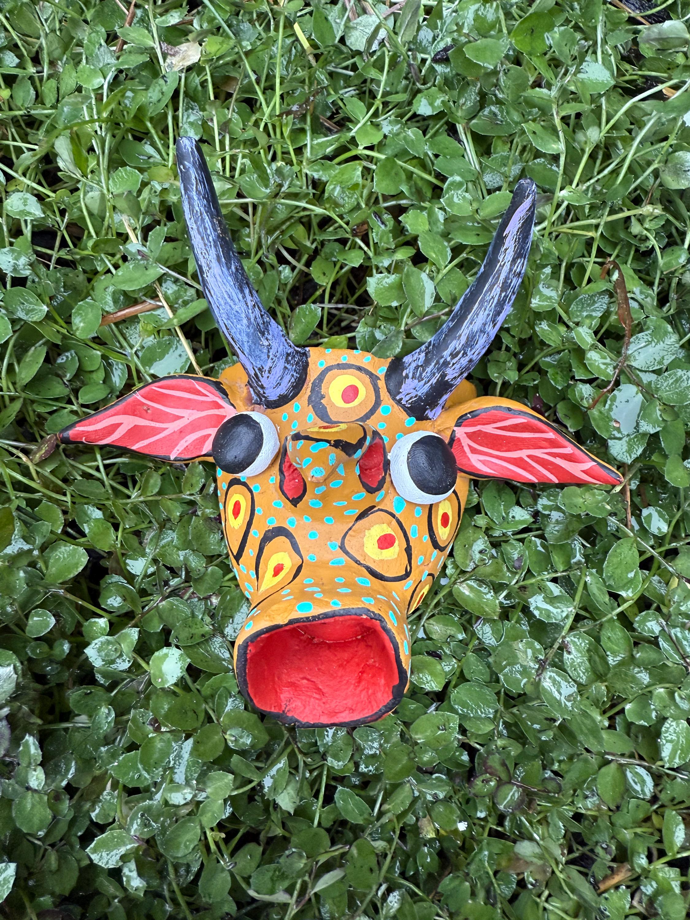 Small "devil" Masks From Michoacan, Mexican Folk Art, Ocumicho Folk Art ...