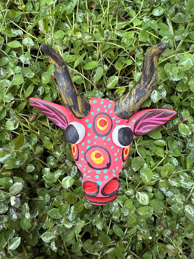 Small "devil" Masks From Michoacan, Mexican Folk Art, Ocumicho Folk Art ...