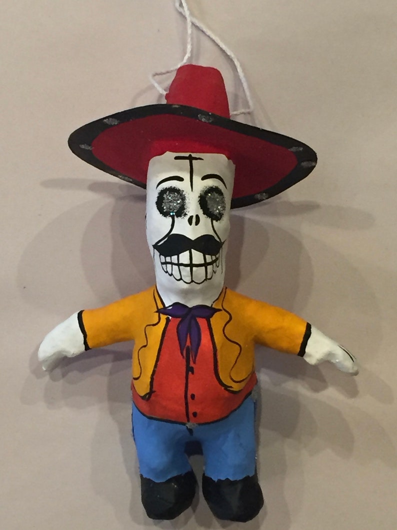 Mini DAY of the DEAD Ornaments Dia De Los Muertos Mexican - Etsy