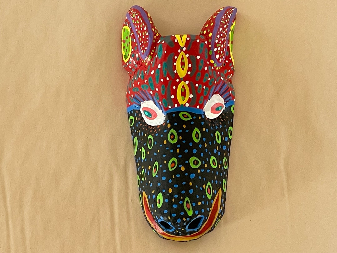 Ocumicho Wooden Mask, Small(ish), Mexican Folk Art, Ocumicho Folk Art ...