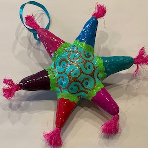 LARGE Mexican PINATA Ornaments, Mexican Christmas Ornament, Paper Mache ...