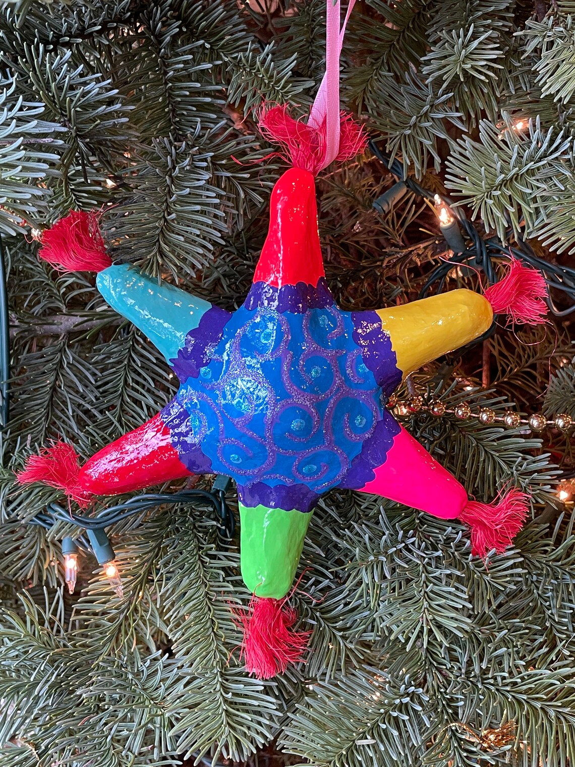 LARGE Mexican PINATA Ornaments Mexican Christmas Ornament | Etsy