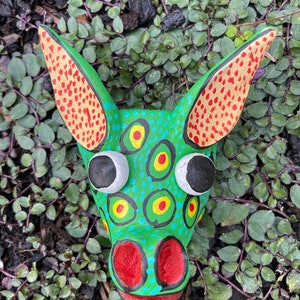 Small devil Masks From Michoacan, Mexican Folk Art, Ocumicho Folk Art ...