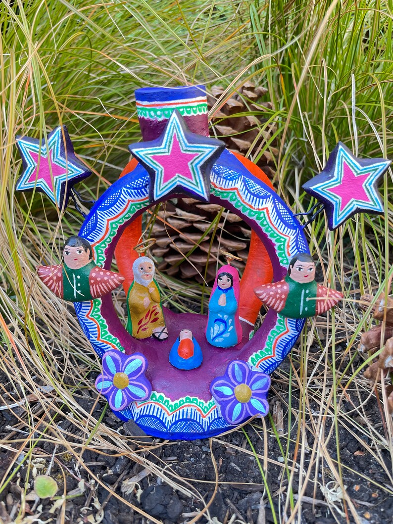 Mexican NATIVITY Set, Mexican Nativity, Mexican Creche, Christmas Decor ...