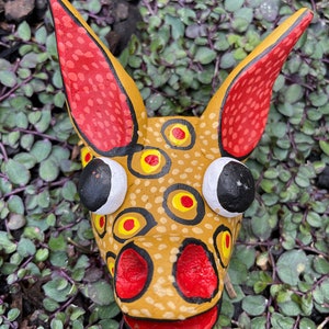 Small devil Masks From Michoacan, Mexican Folk Art, Ocumicho Folk Art ...