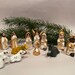 Mini Clay Nativity, Small Mexican Nativity, Gold Tones, Mexican ...