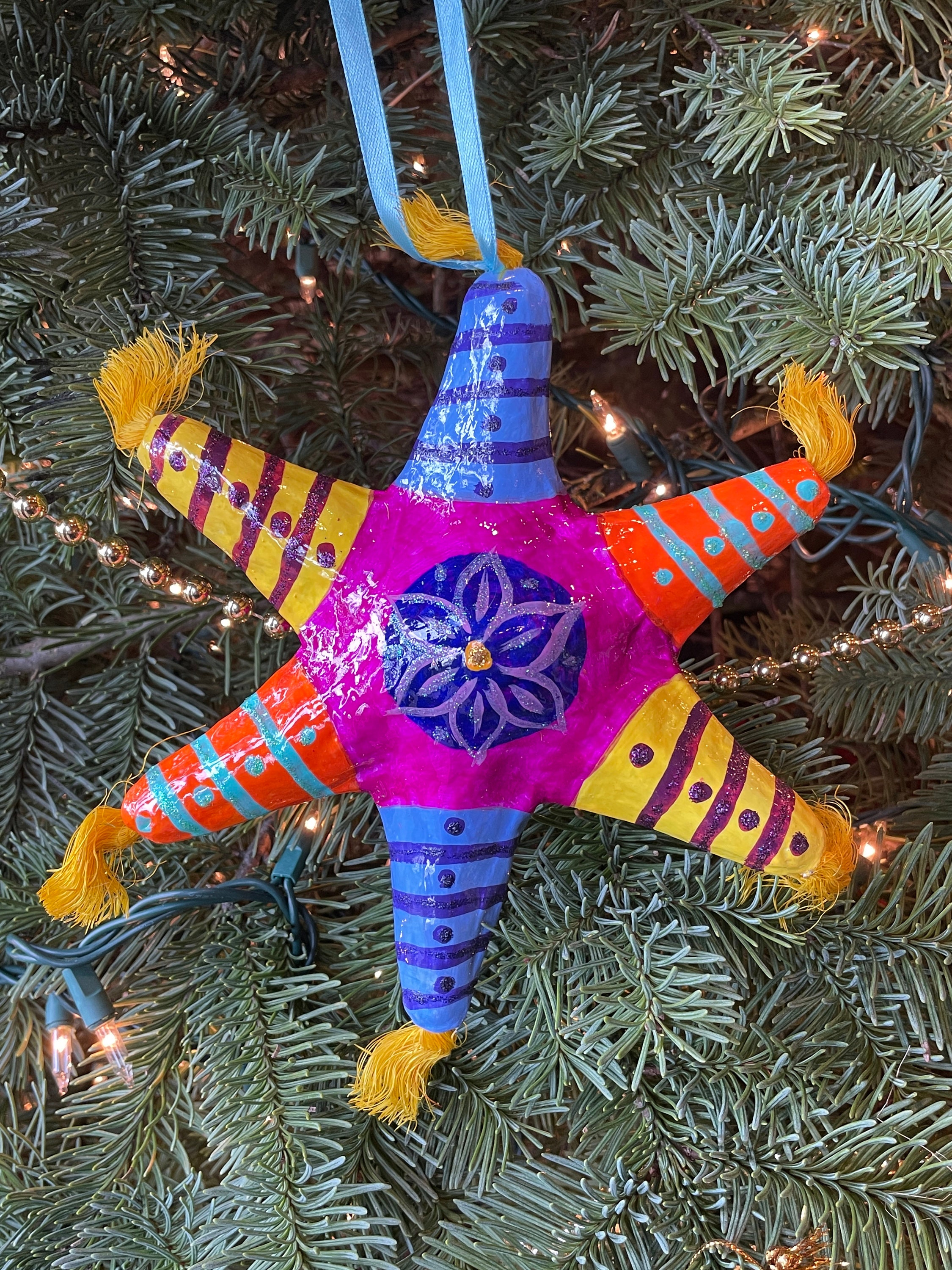 LARGE Mexican PINATA Ornaments, Mexican Christmas Ornament, Paper Mache ...