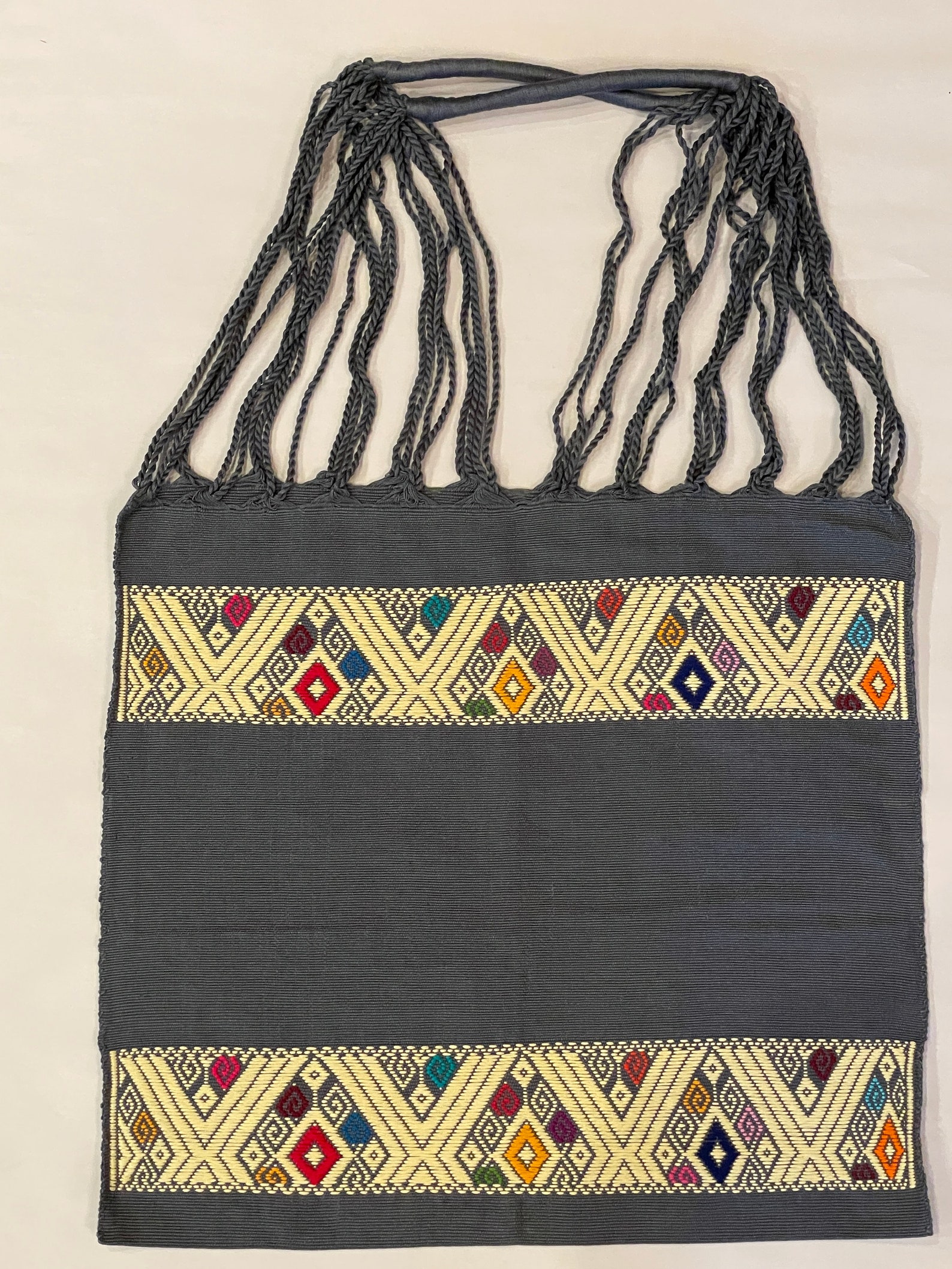 Mexican Loom WOVEN TOTE Traditional Designs Hammock Market - Etsy