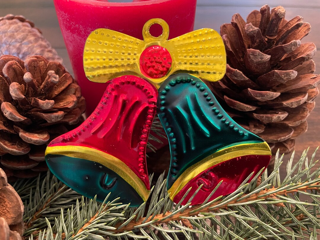 Christmas Bells Ornament, Tin Bells Ornament, Christmas Bells, Mexican ...