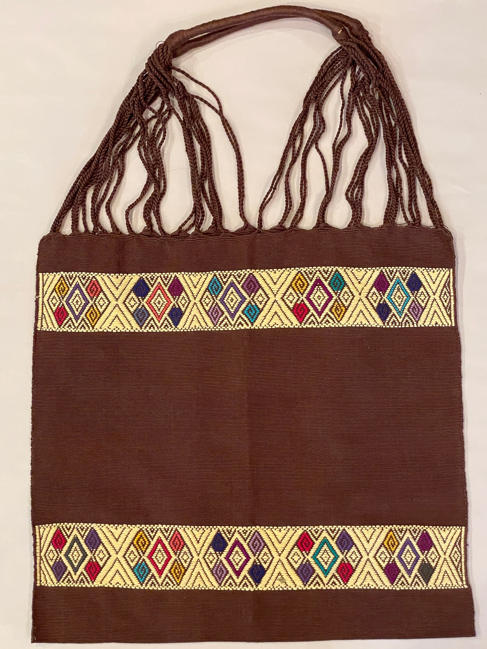 Mexican Loom WOVEN TOTE Traditional Designs Hammock Market - Etsy