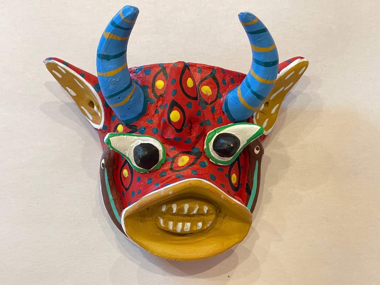 Small devil Masks From Michoacan Mexican Folk - Etsy
