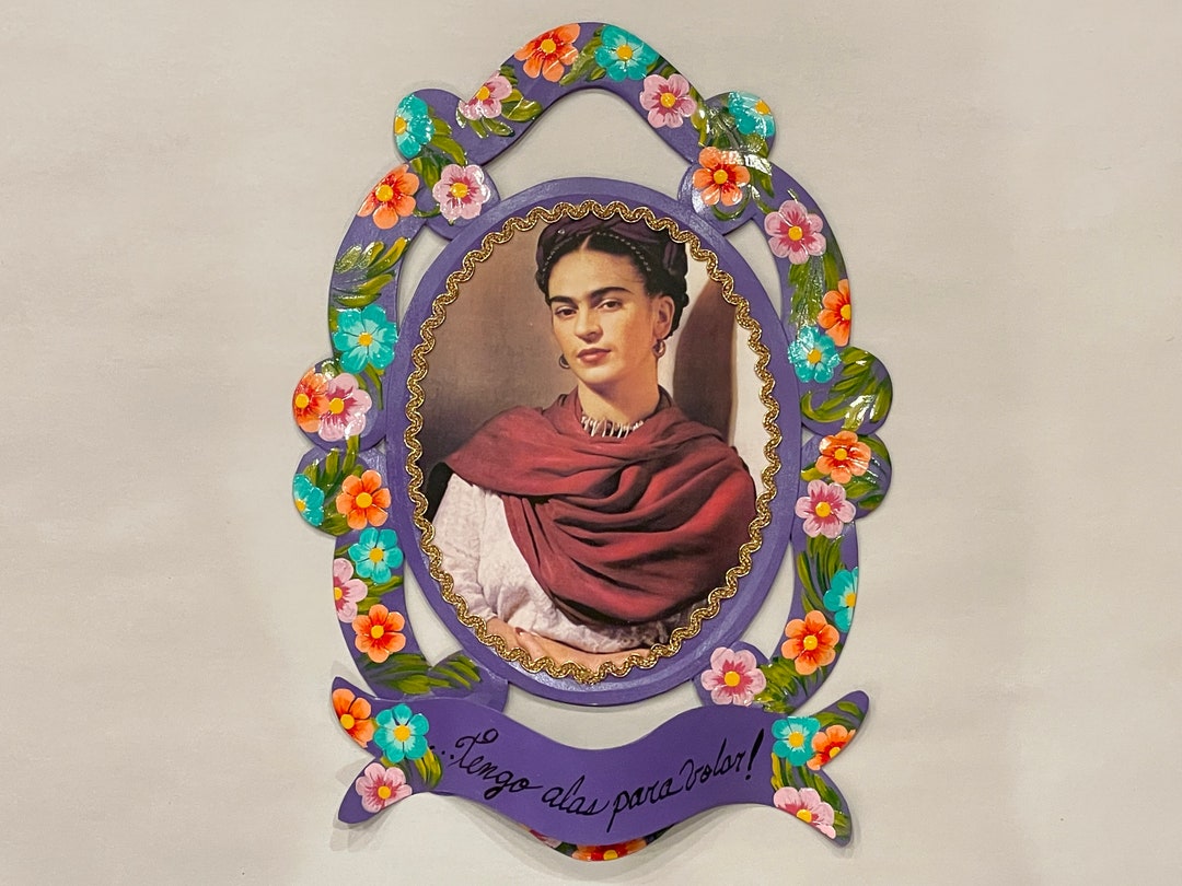 Hand Painted Tin Frida Kahlo Garland, Frida Wall Decor, Mexican Frida ...