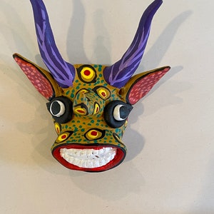 Small devil Masks From Michoacan Mexican Folk - Etsy