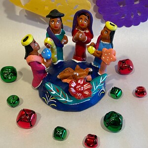Mexican NATIVITY Set, Mexican Nativity, Mexican Creche, Christmas Decor ...