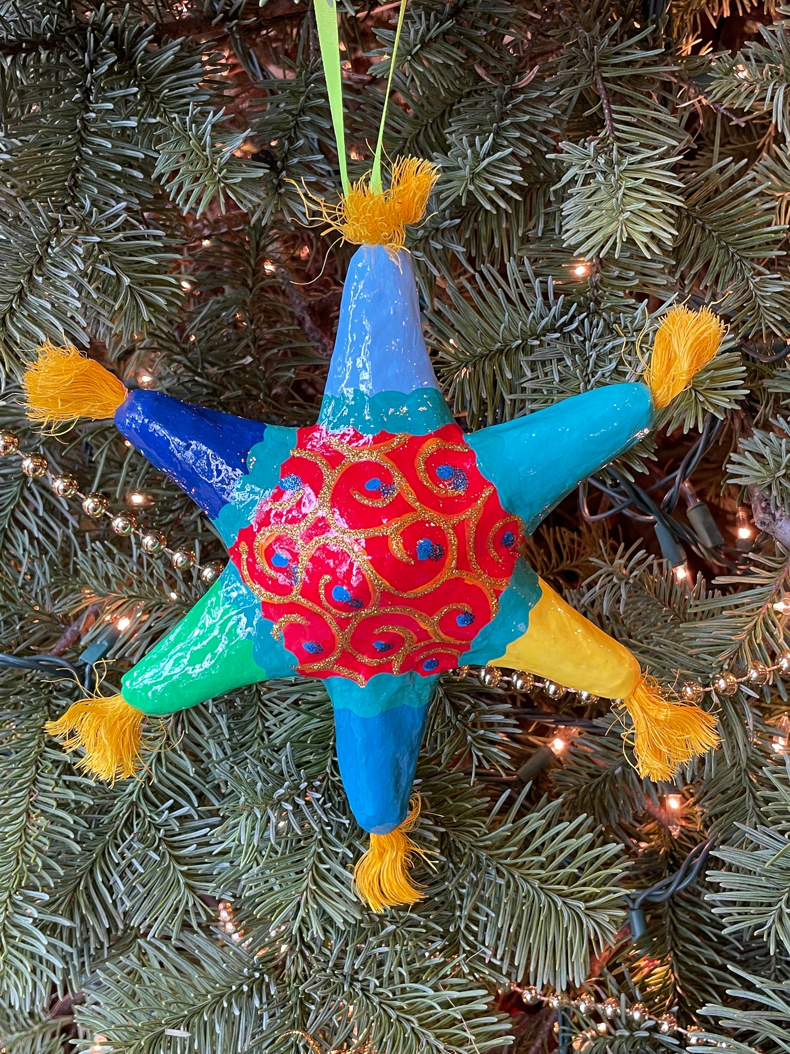 LARGE Mexican PINATA Ornaments, Mexican Christmas Ornament, Paper Mache ...