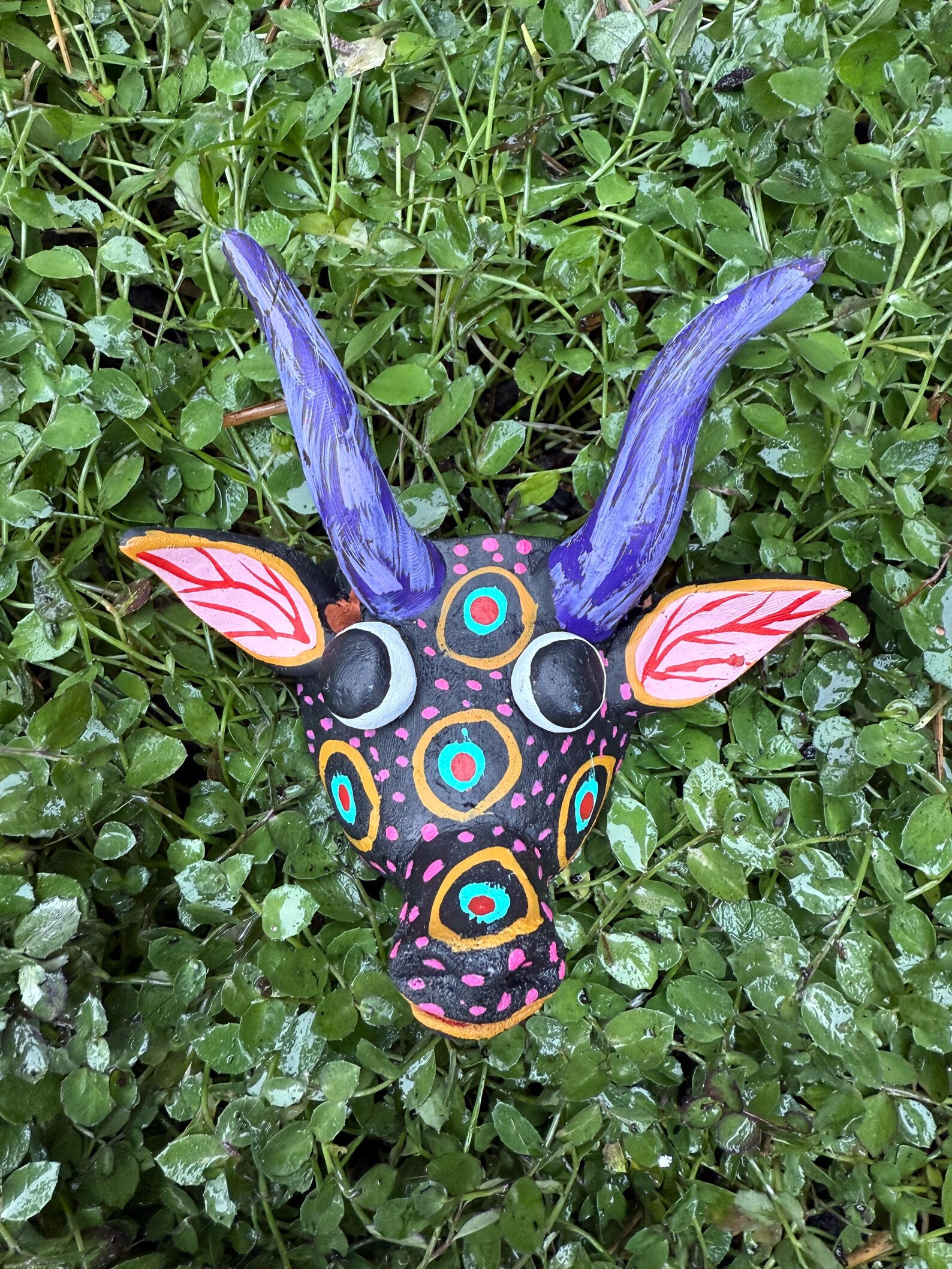 Small "devil" Masks From Michoacan, Mexican Folk Art, Ocumicho Folk Art ...