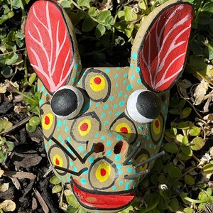 Small devil Masks From Michoacan, Mexican Folk Art, Ocumicho Folk Art ...
