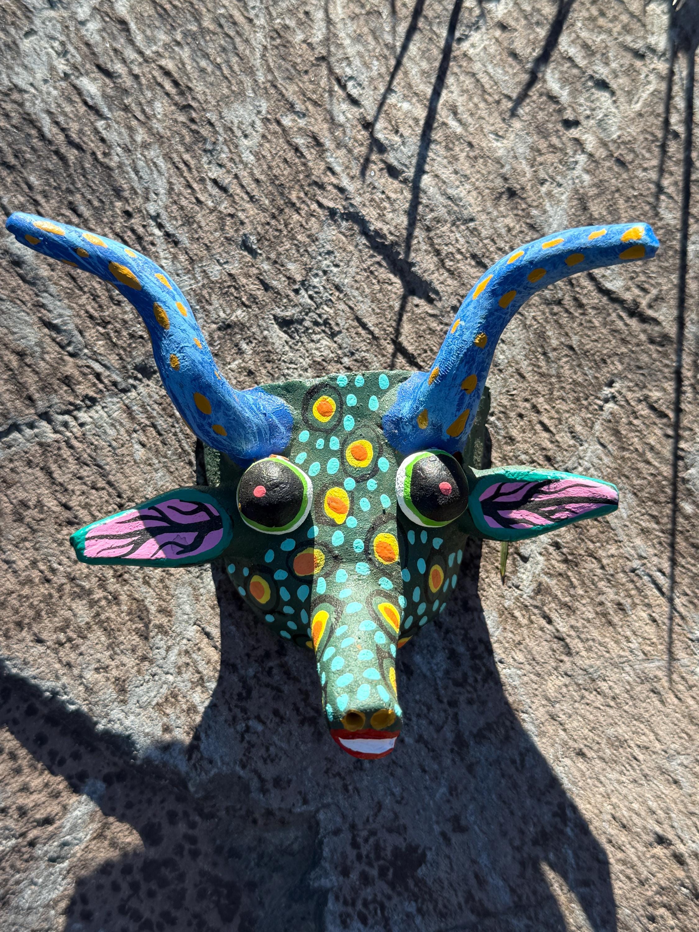 Small "devil" Masks From Michoacan, Mexican Folk Art, Ocumicho Folk Art ...