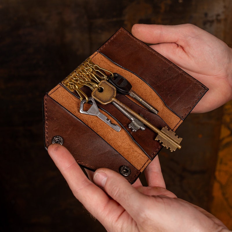 Leather Key Case - Etsy