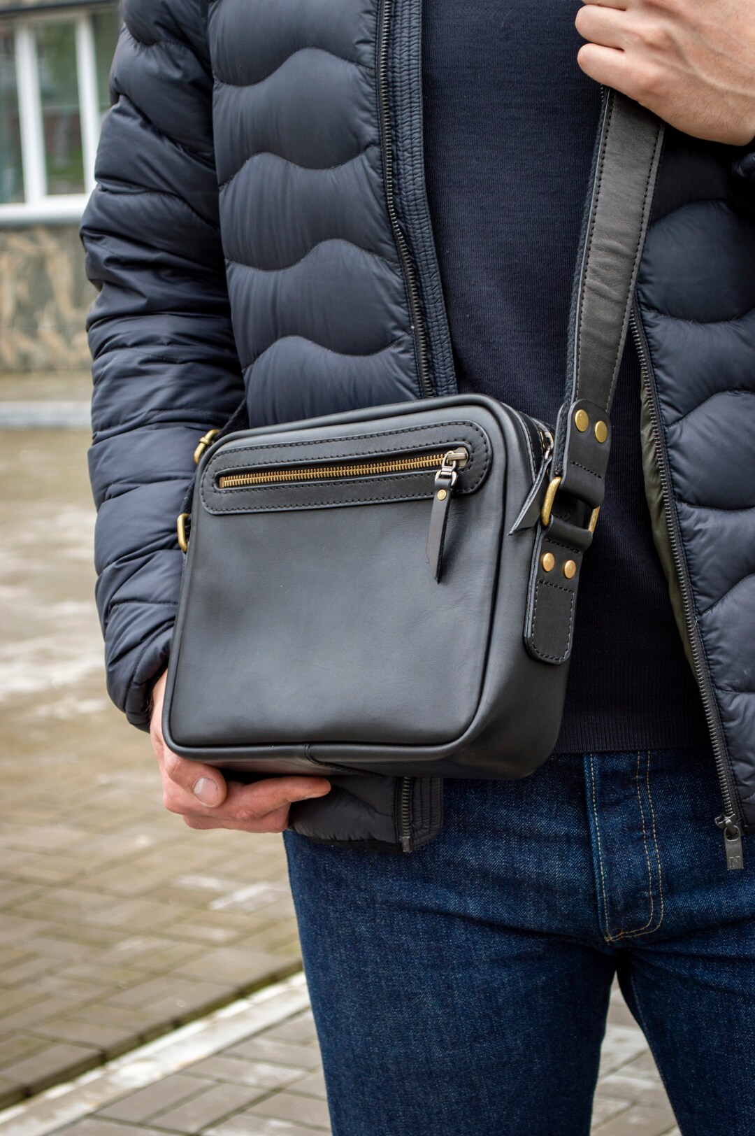 Leather Bag, Man Purse, Tablet Bag, Leather Crossbody Bag, Leather ...