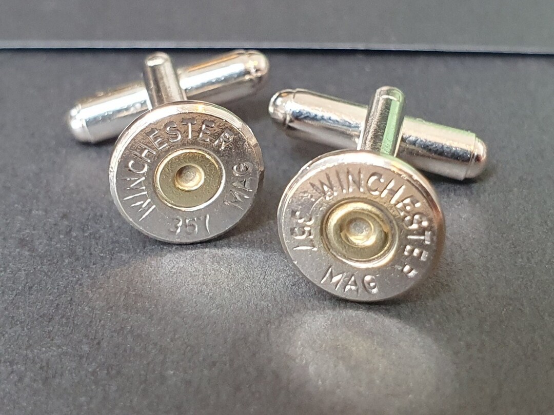 Winchester .357 Magnum Bullet Casing Cufflinks. - Etsy