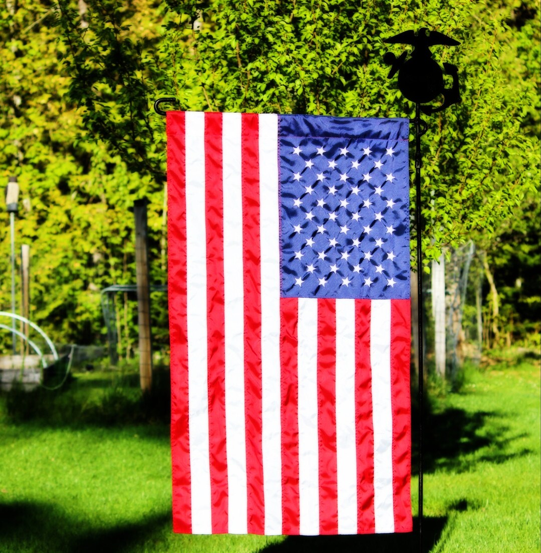 USMC Insignia Flag Holder, Flag Pole, Flag Pole Holder, United States ...