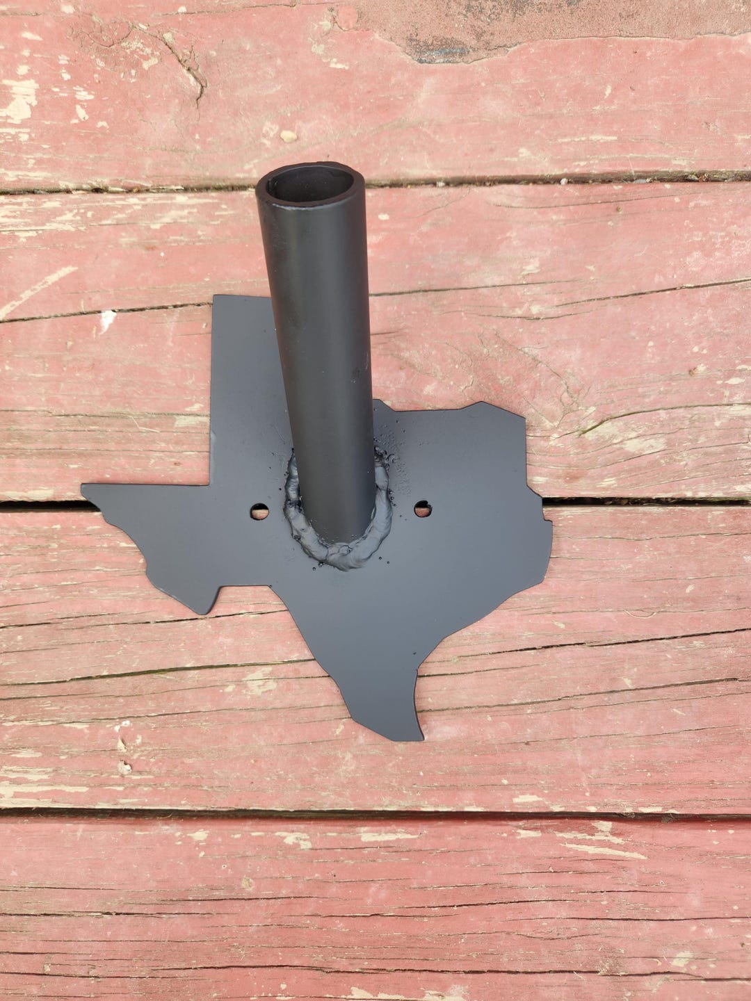 Sturdy Flag Holder With 1-inch Diameter Pole Slot and Custom State ...