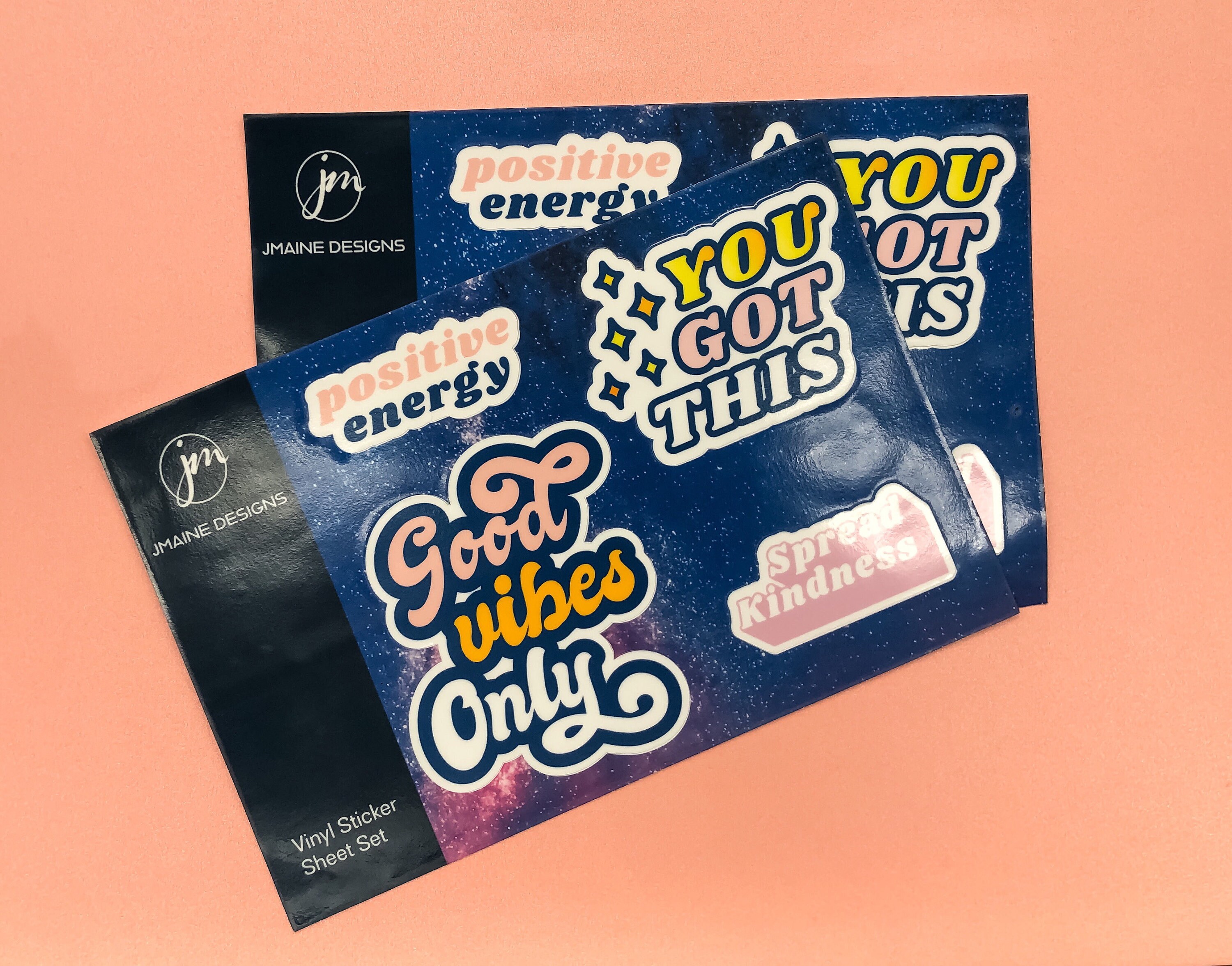 Good Vibes Sticker Set 4 Pack Thick Vinyl Premium | Etsy