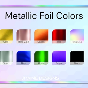 Custom Metallic Foil Sticker | Custom Logo | Any Text | Business | Any ...