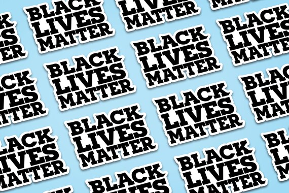 Black Lives Matter Vinyl Premium Sticker Die-cut - Etsy