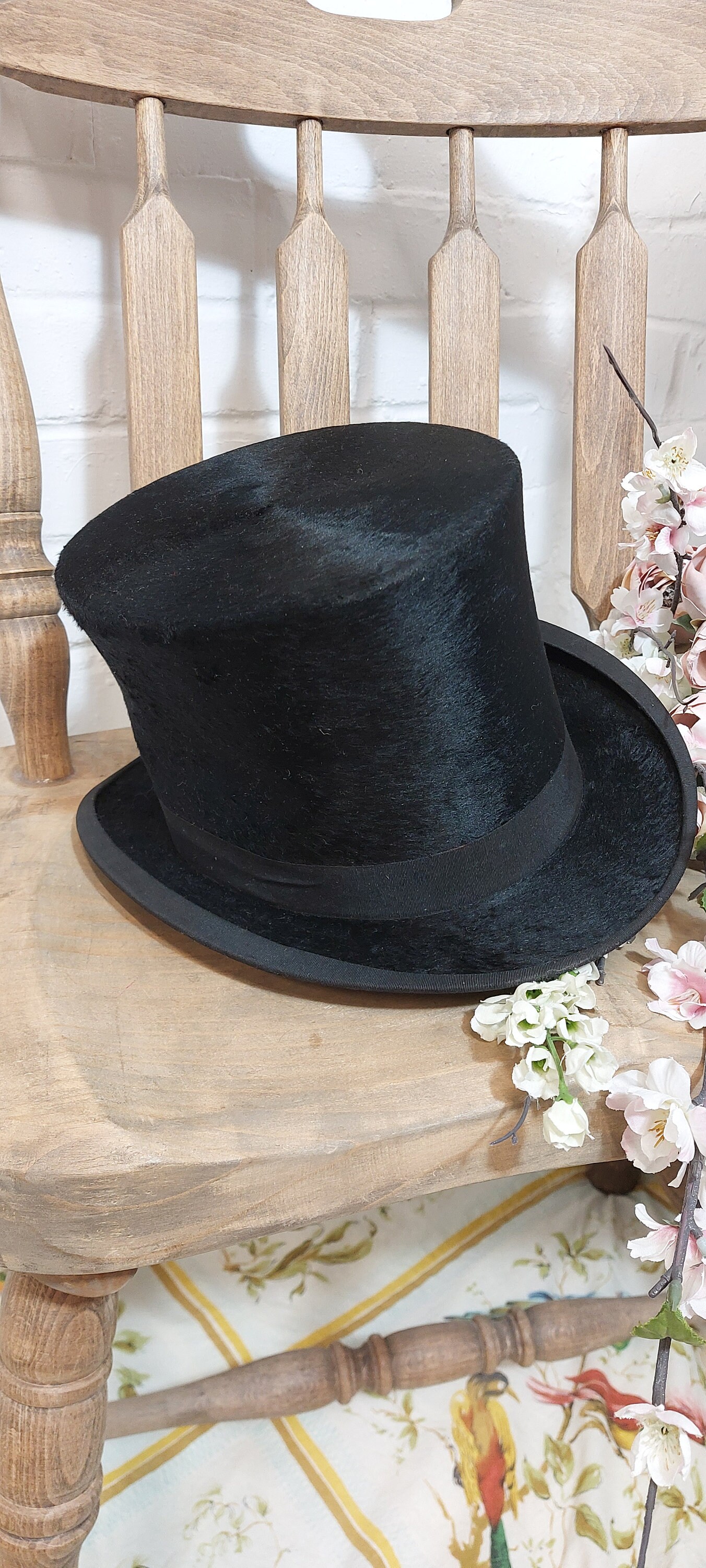 Beautiful Victorian Silk Top Hat - Etsy