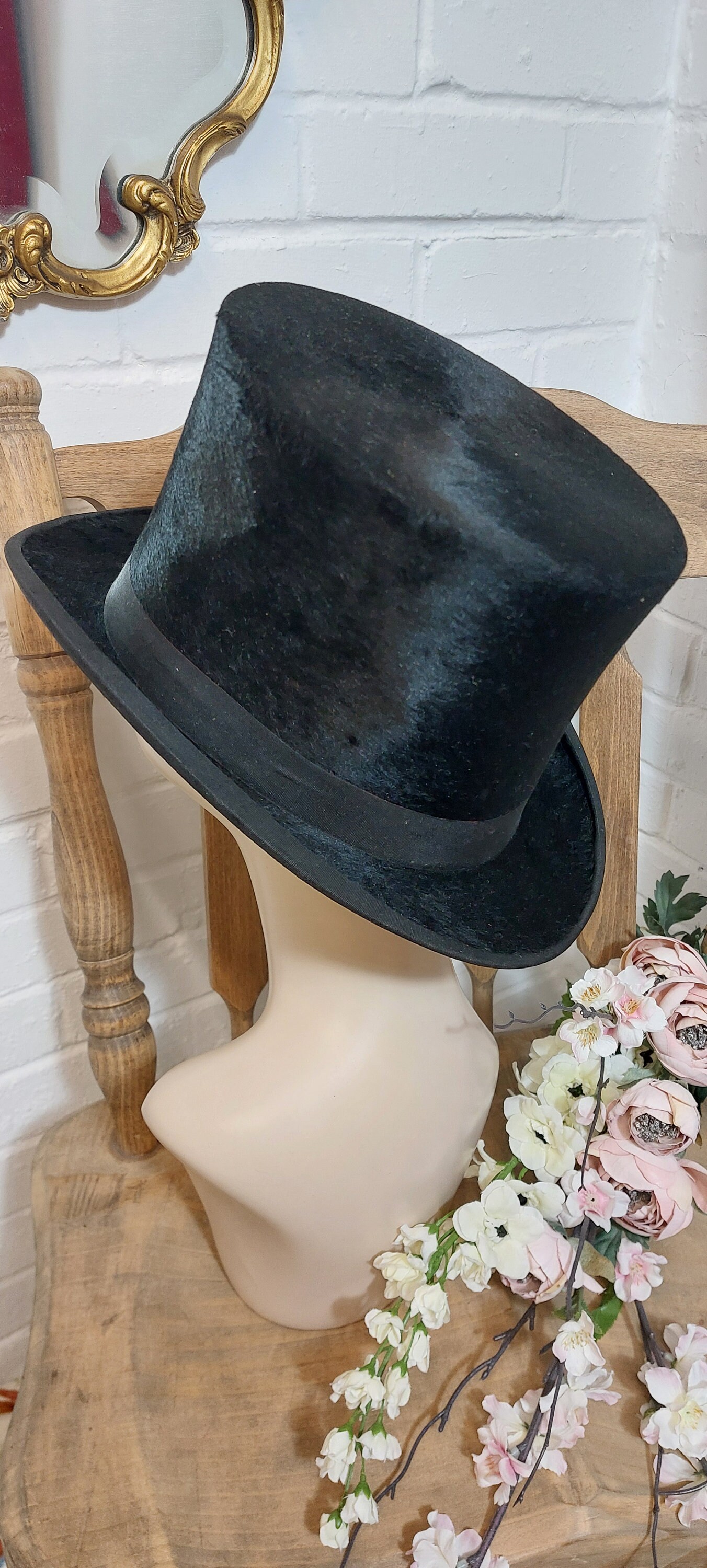 Beautiful Victorian Silk Top Hat - Etsy