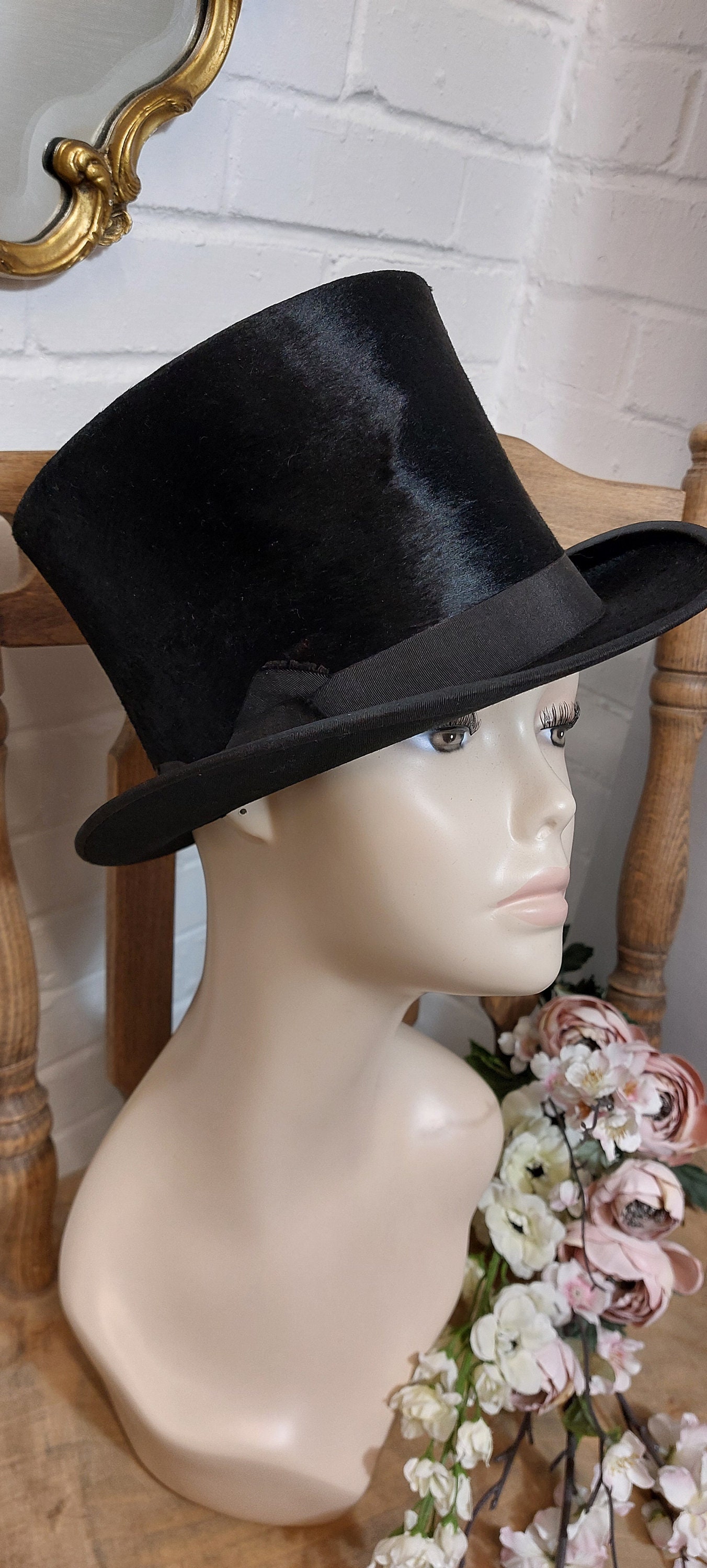 Beautiful Victorian Silk Top Hat - Etsy