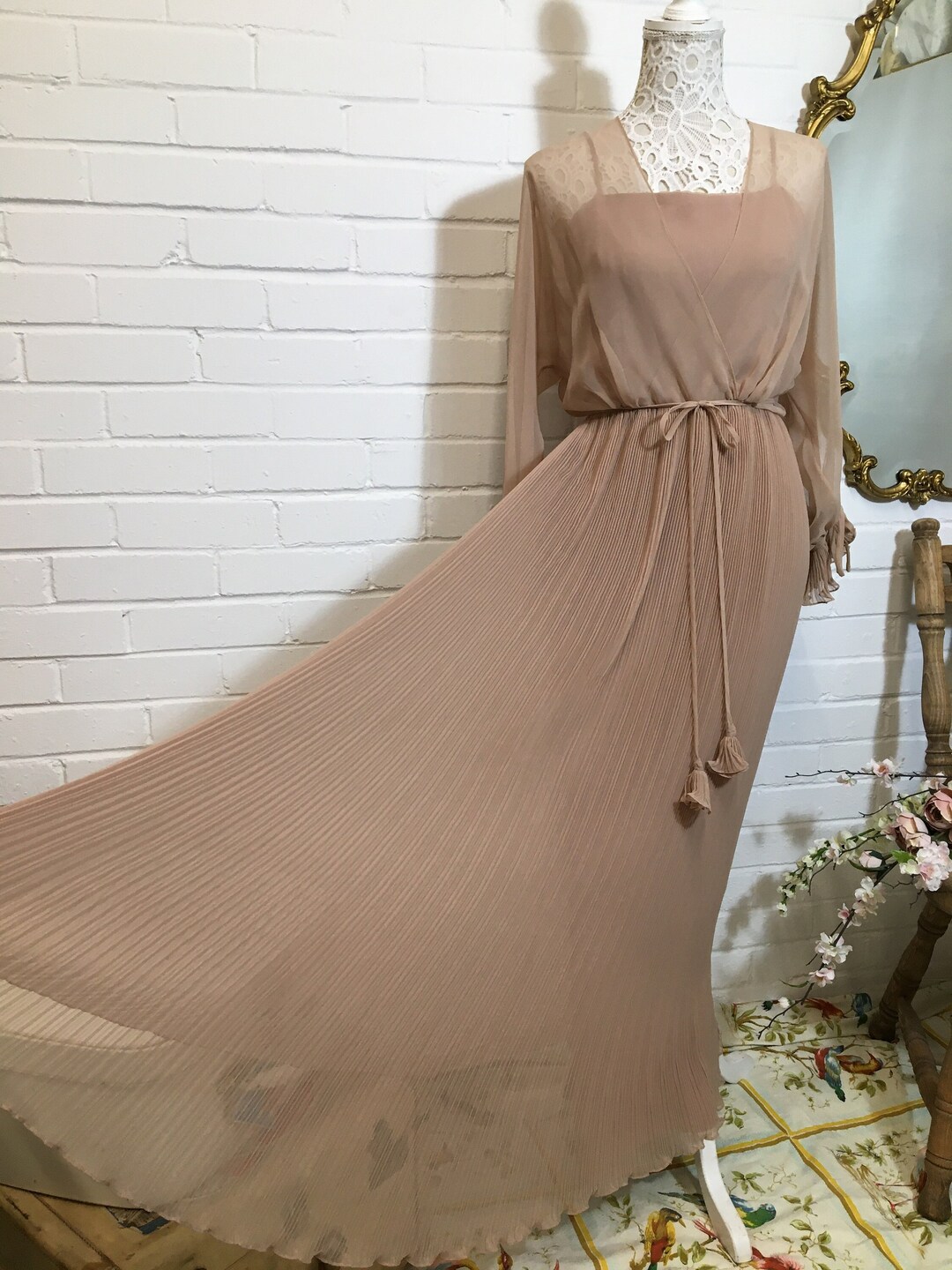 Elegant Grecian Style 70s Evening Gown by Roter Couture - Etsy