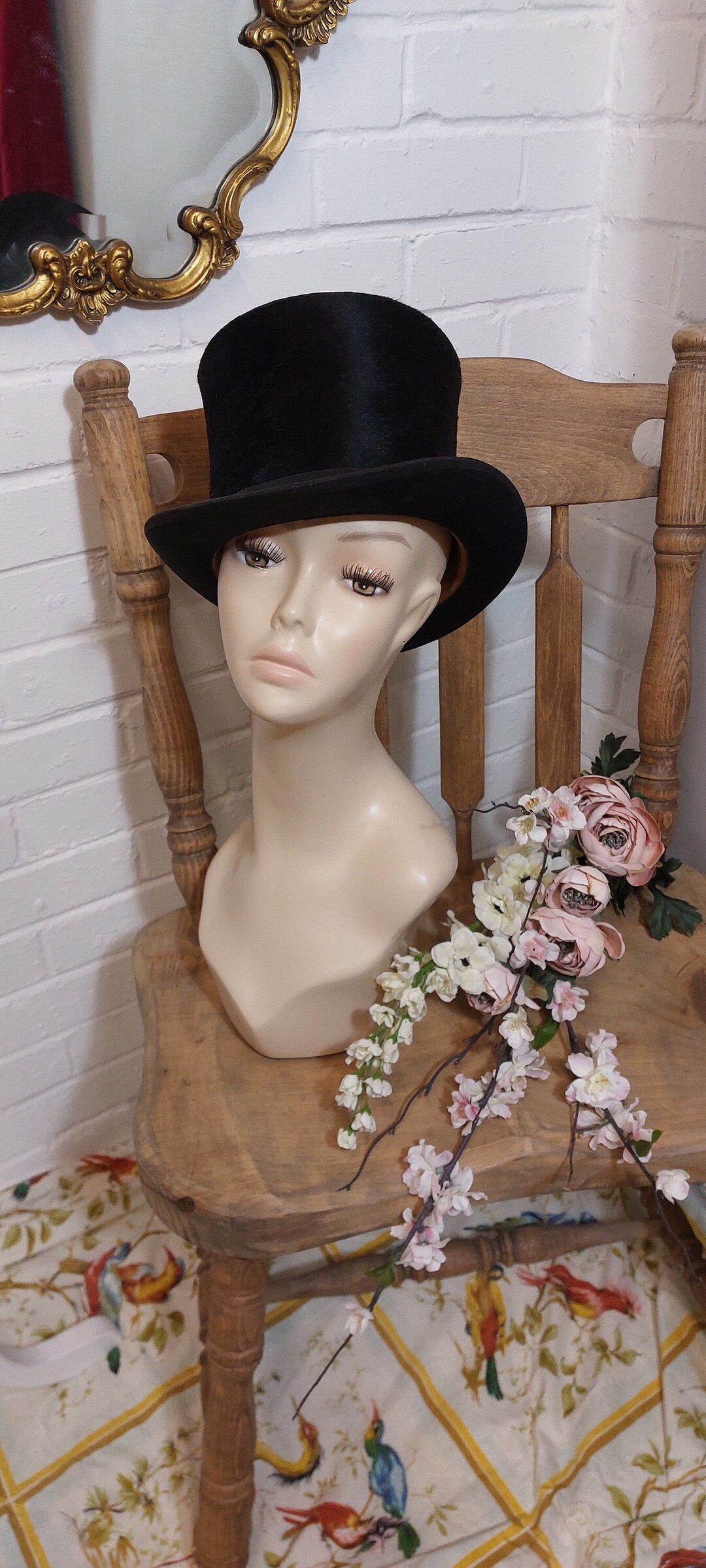 Beautiful Victorian Silk Top Hat - Etsy
