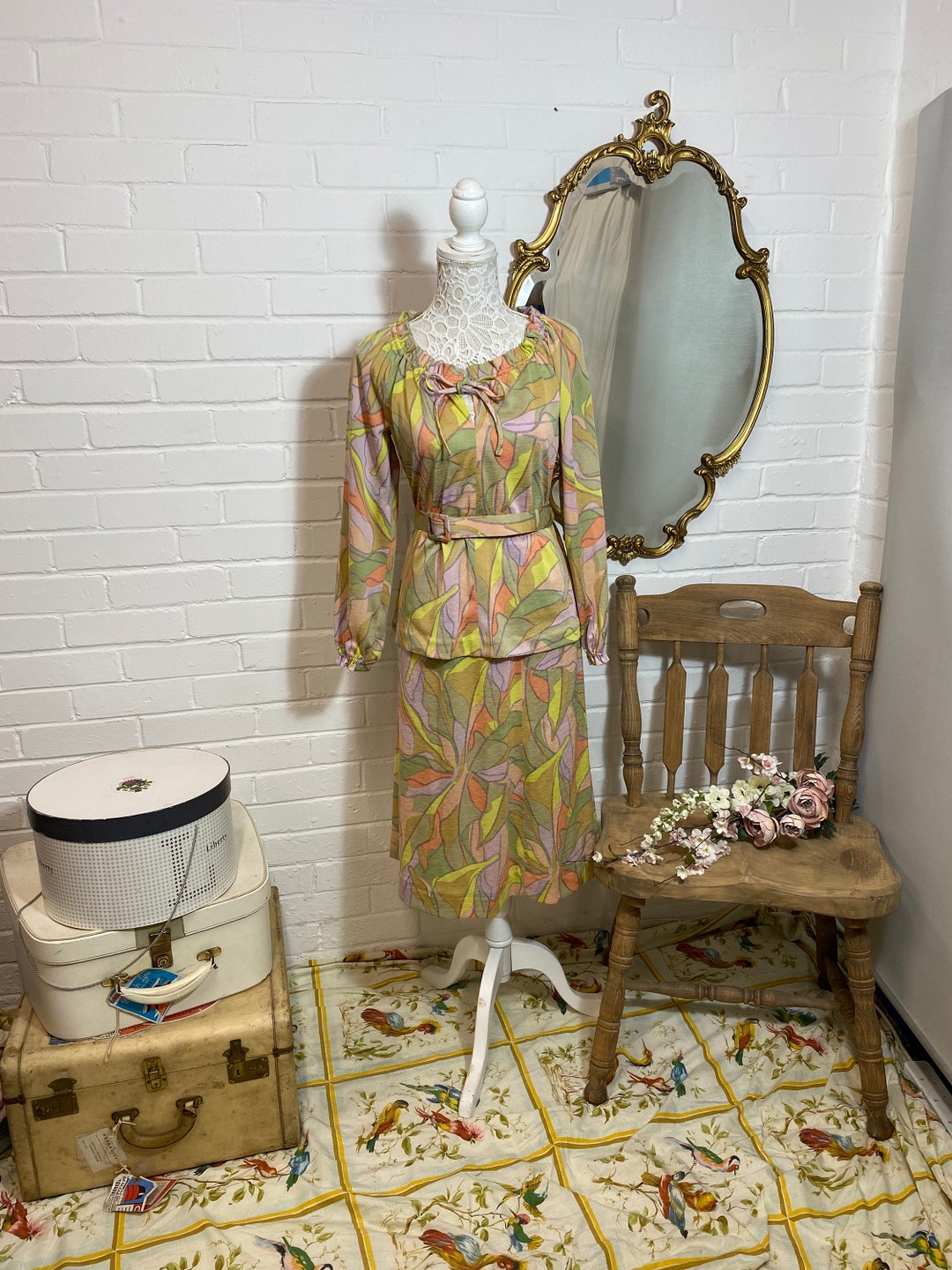Rare Bernat Klein Pastel Two Piece - Etsy