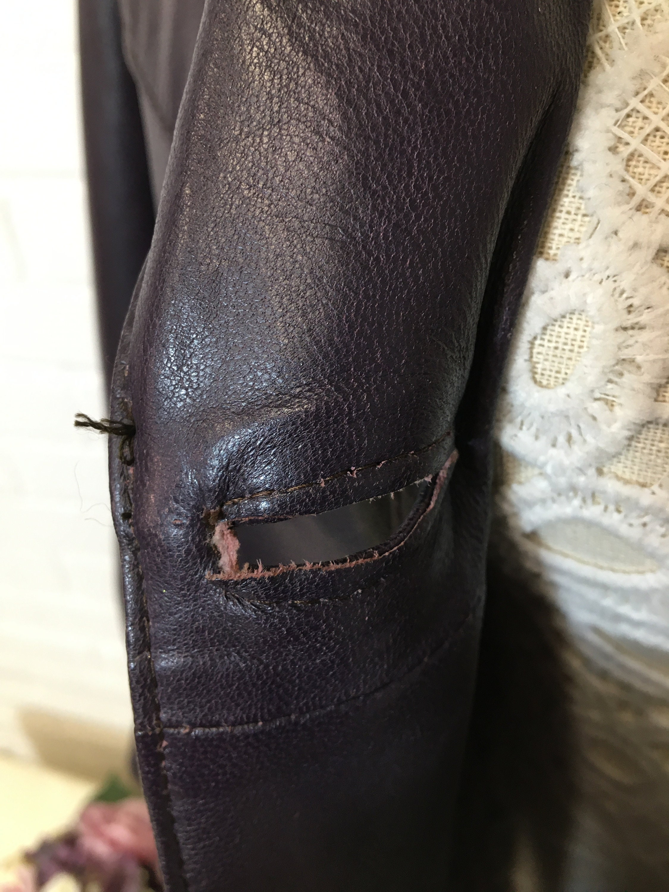 1990s Purple Leather Swing Coat - Etsy