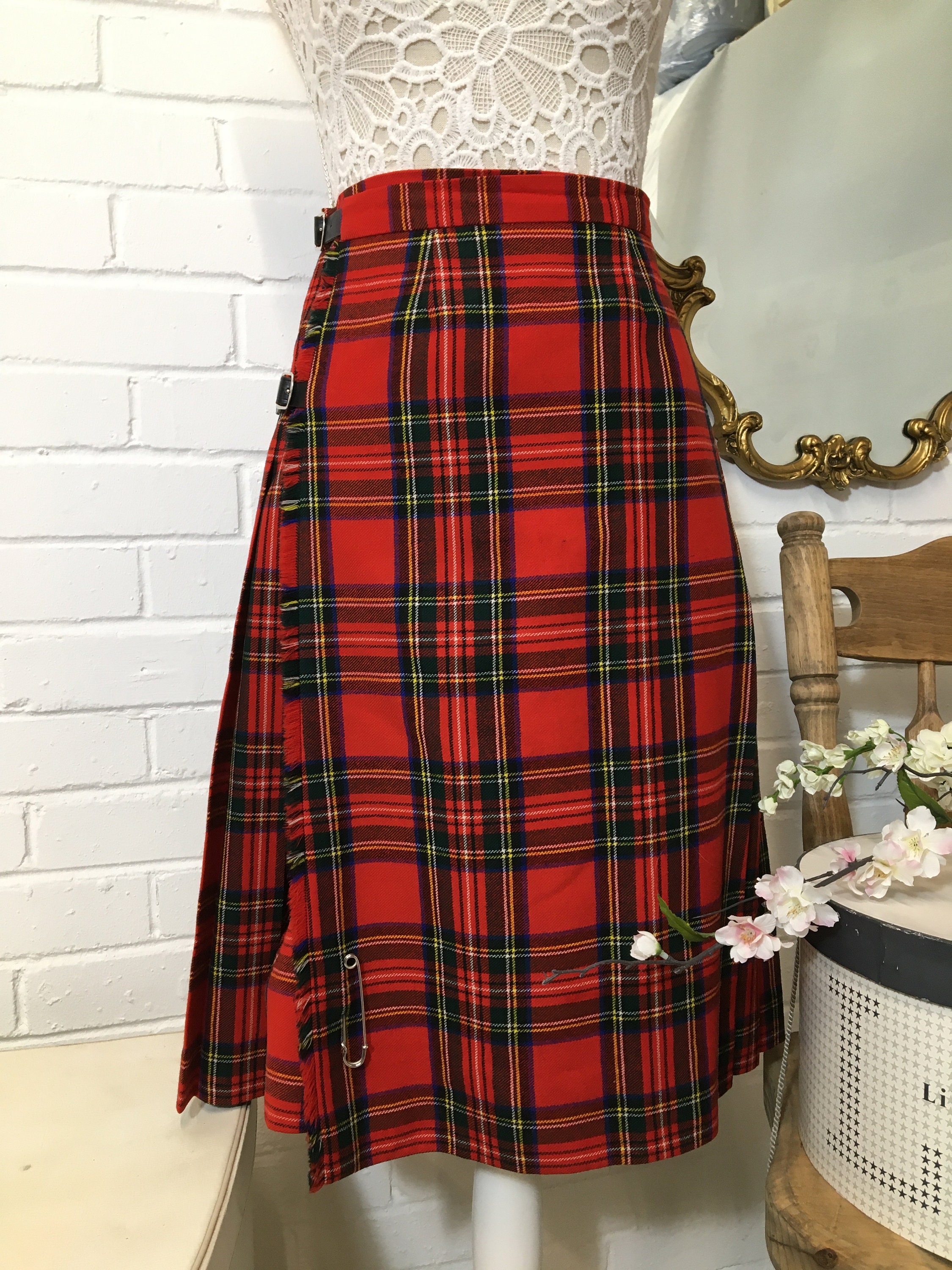 Pure Wool Scottish Ladies Kilt - Etsy