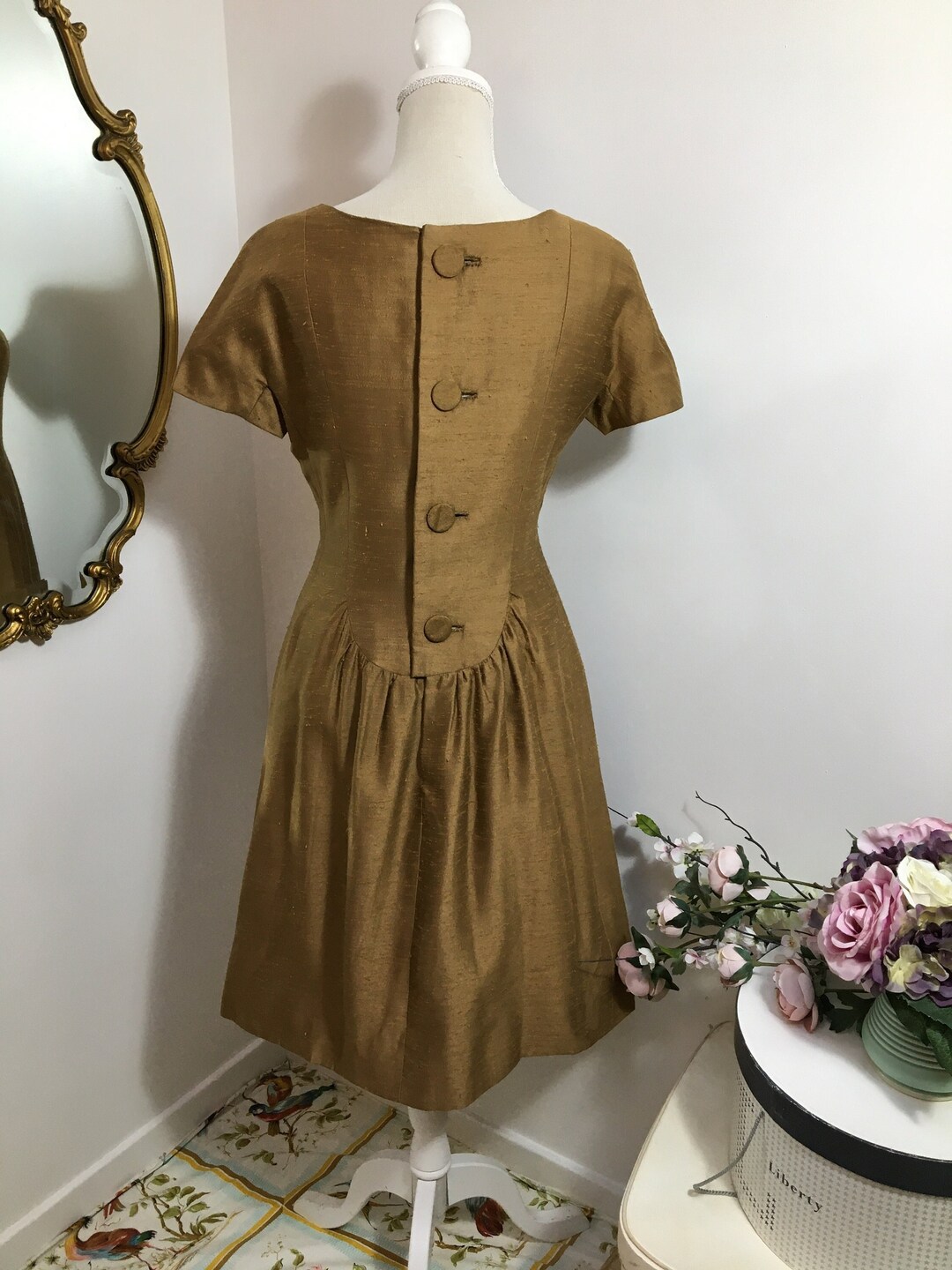 Very Rare Early Liberty Couture Mode Gold 1950s Dress - Etsy