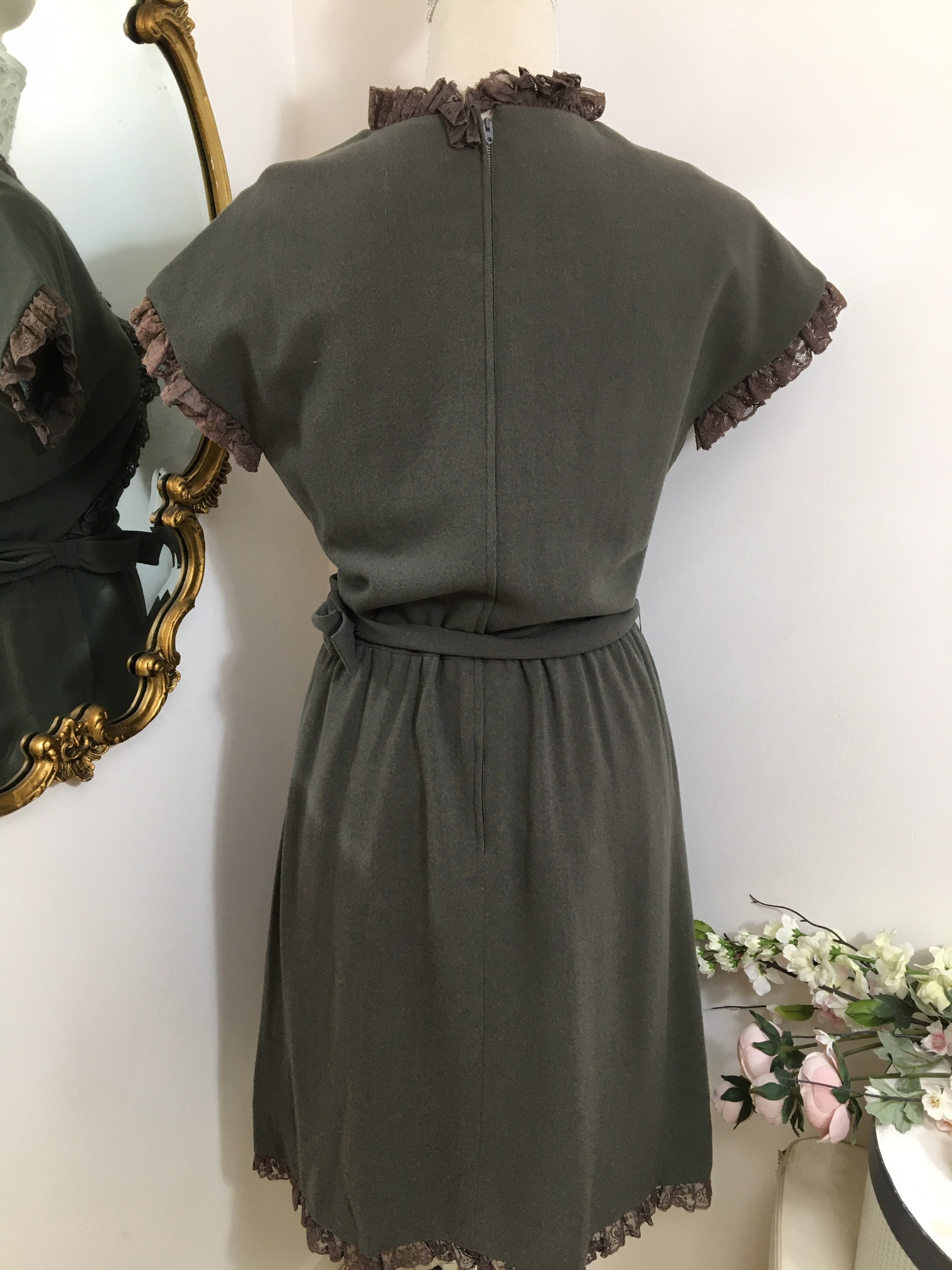 Harrods Dorville 1950s Sage Green Dress - Etsy