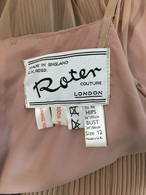 Elegant Grecian style 70s evening gown by Roter Coutu… - Gem