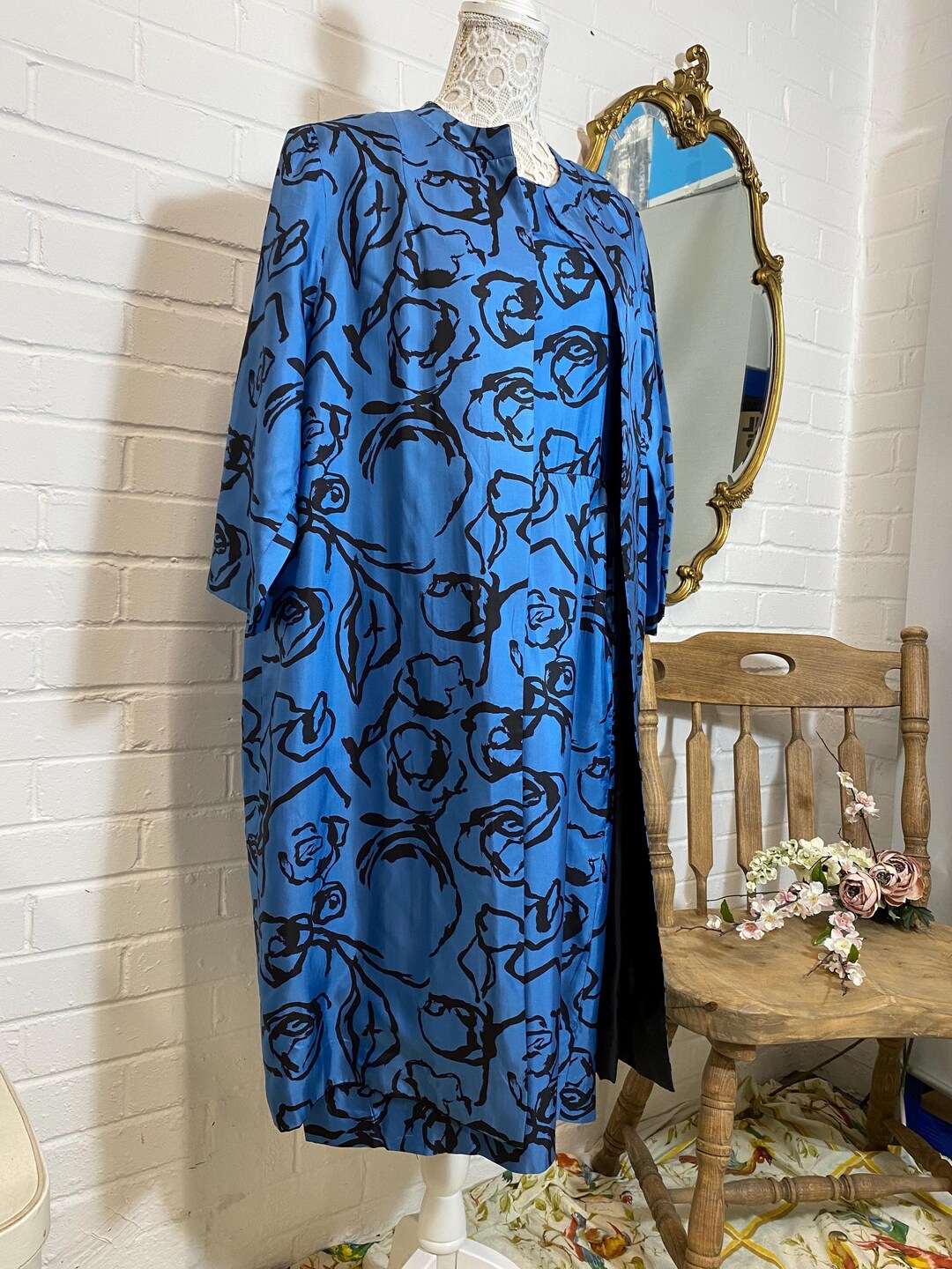 1960s Two Piece Dress and Jacket by Rembrandt Large Size - Etsy