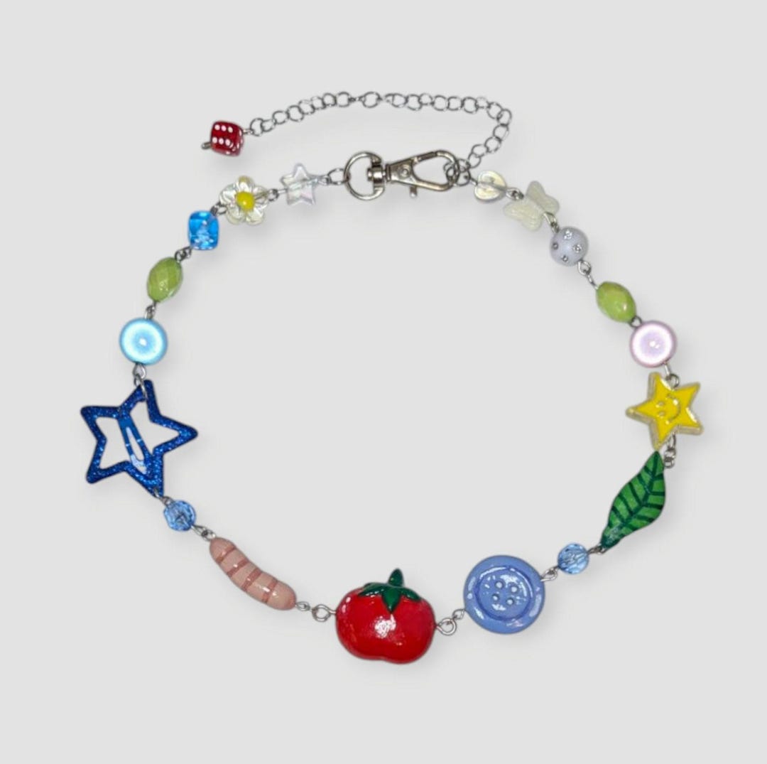 Tomato Neckace - Weird Core - Food Necklace- Harajuku Japan Style ...