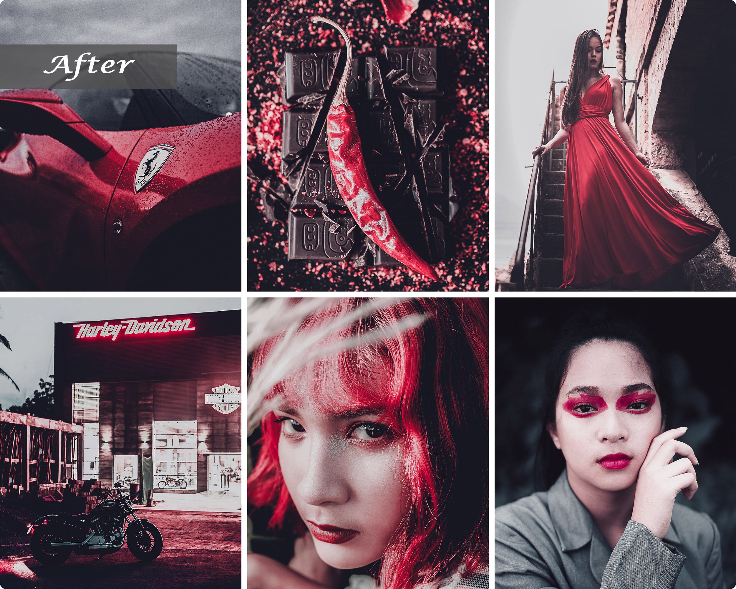 10 Smokey Red Presets Lightroom Moody Presets Mobile - Etsy