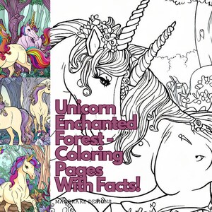 Printable Unicorn Coloring Pages With Facts, Unicorn Games, Unicorn ...