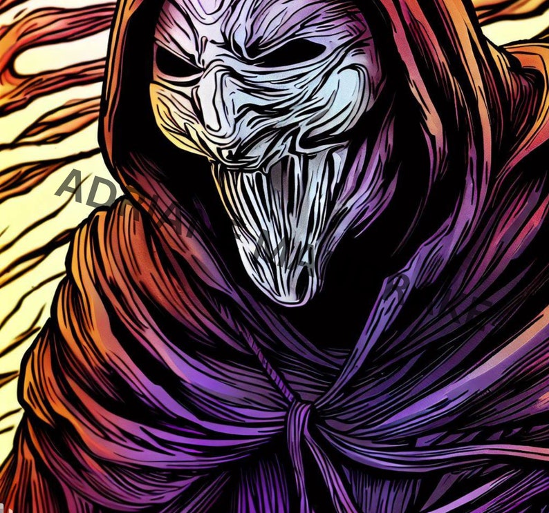 Purge Inspired Coloring Book, Scary Coloring Pages, Horror 30 Pages ...