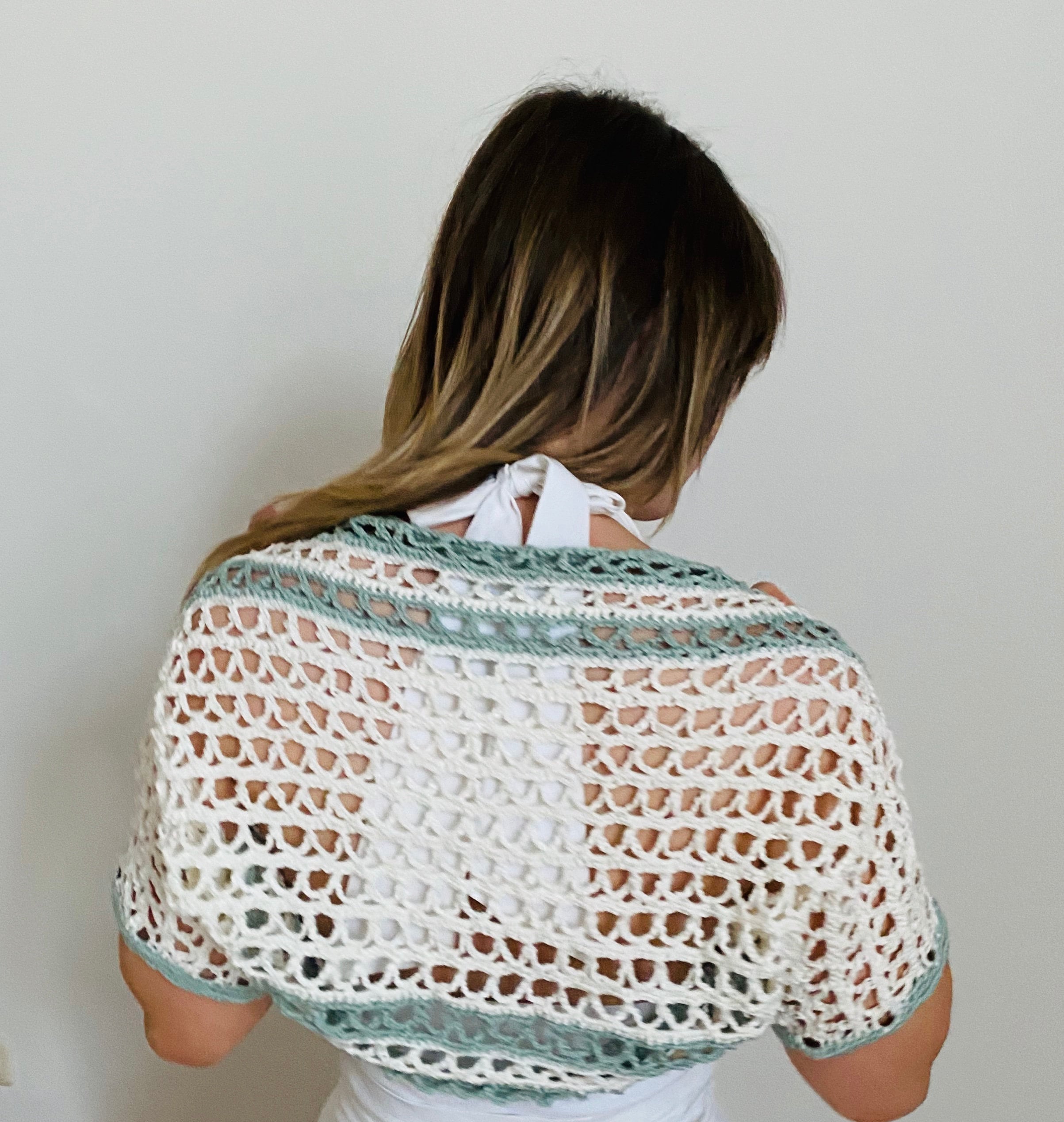 The Sea Spray Shrug / Bolero Crochet Pattern for Beginners (sizes XS ...