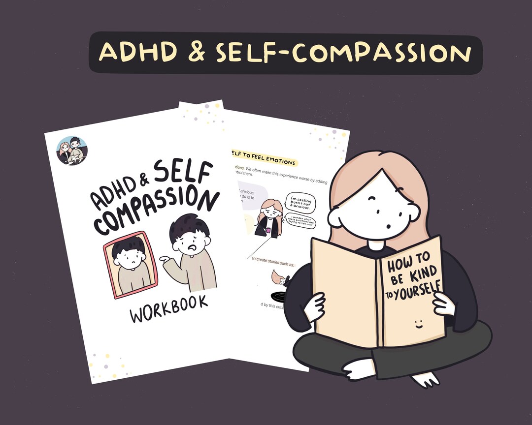 ADHD & Self-compassion | Workbook | Digital Download | Journal ...