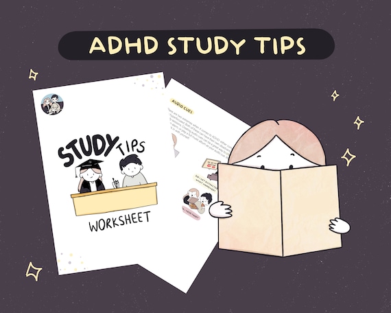ADHD Study Tips Worksheet Digital Download Journal - Etsy UK