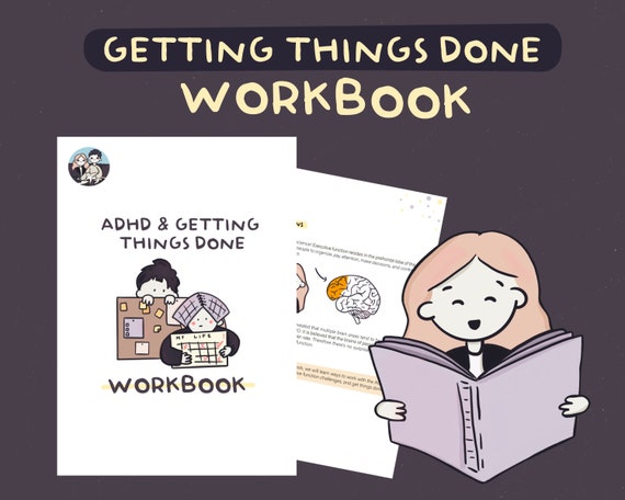 Getting Things Done Workbook ADHD Journal Worksheet | Etsy